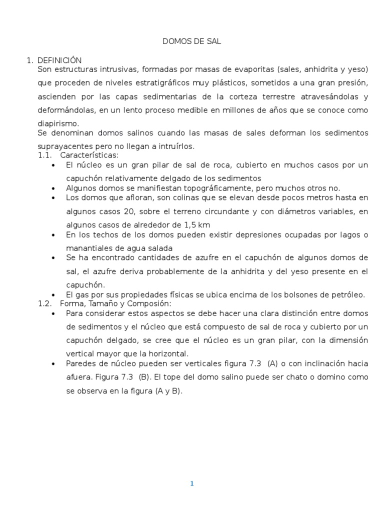 Domos de Sal | PDF | Rocas | Ciencias de la Tierra