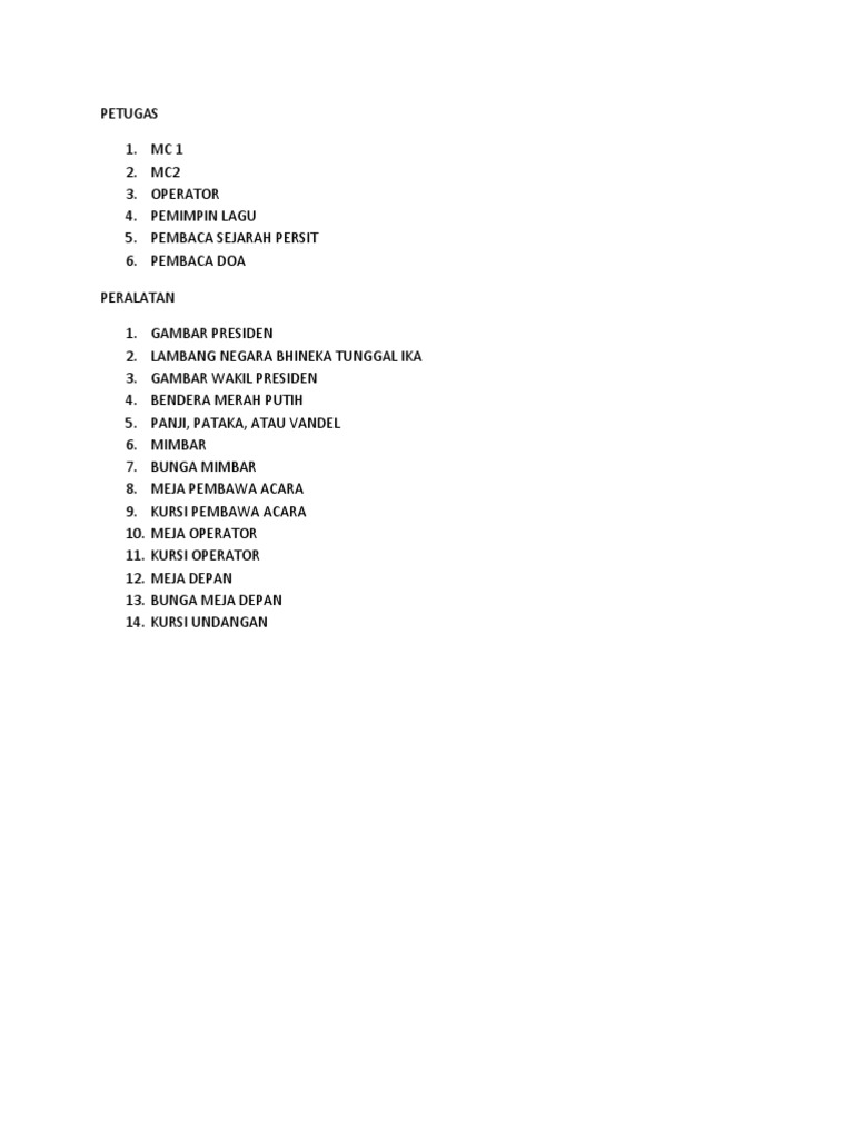 Persiapan Hut Persit | PDF