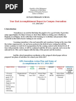 Campus Journalism Action Plan 2014-2015 | PDF | News | Journalism