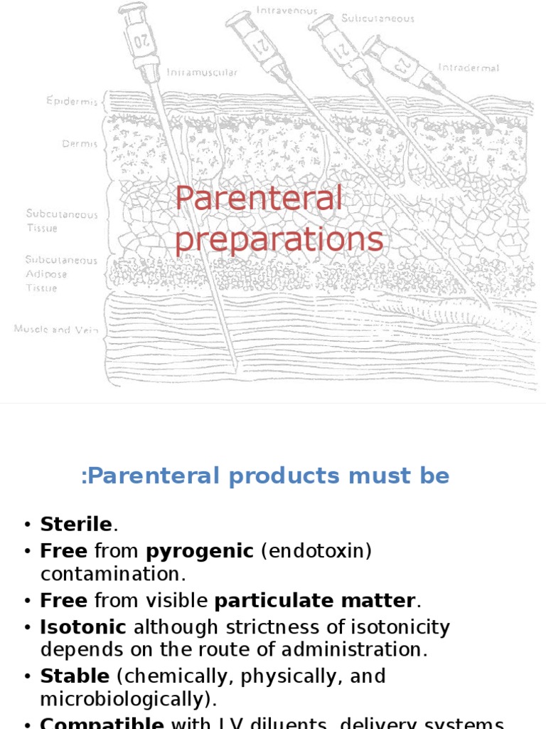 Parenteral Preparations | PDF | Freeze Drying | Sterilization ...
