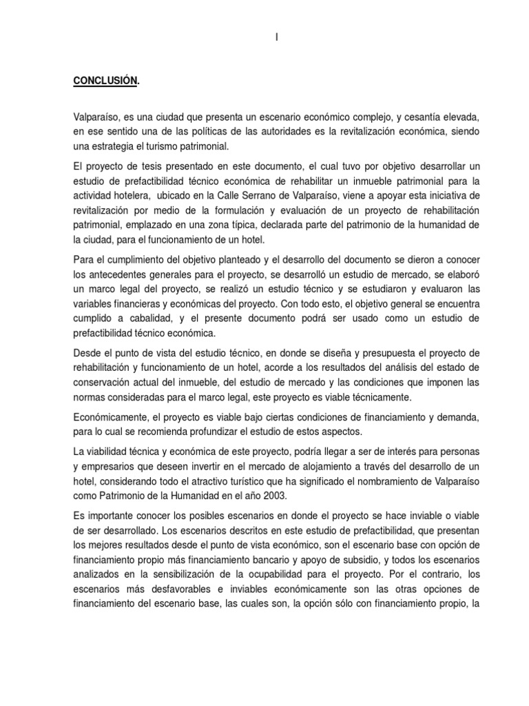 4 Conclusión | PDF | Turismo | Hotel