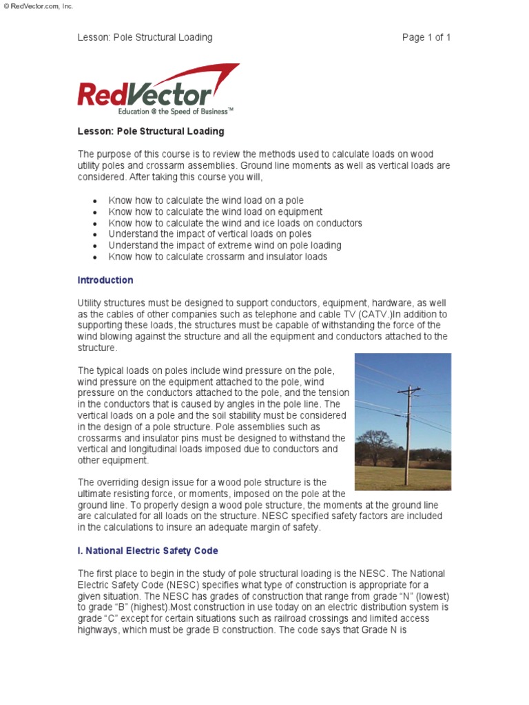 Pole Loading | Download Free PDF | Structural Load | Strength Of Materials