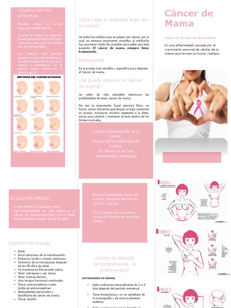 CA Mama Triptico | PDF | Cáncer de mama | Cáncer