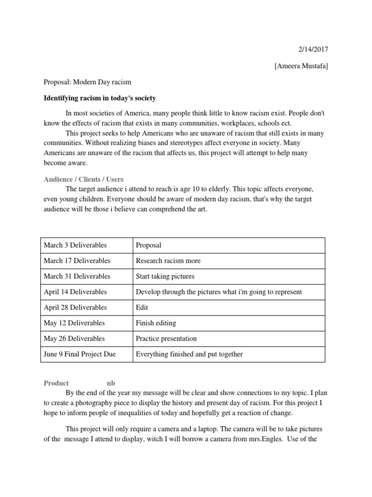 Modern Racism Awareness Project | PDF | Social Science