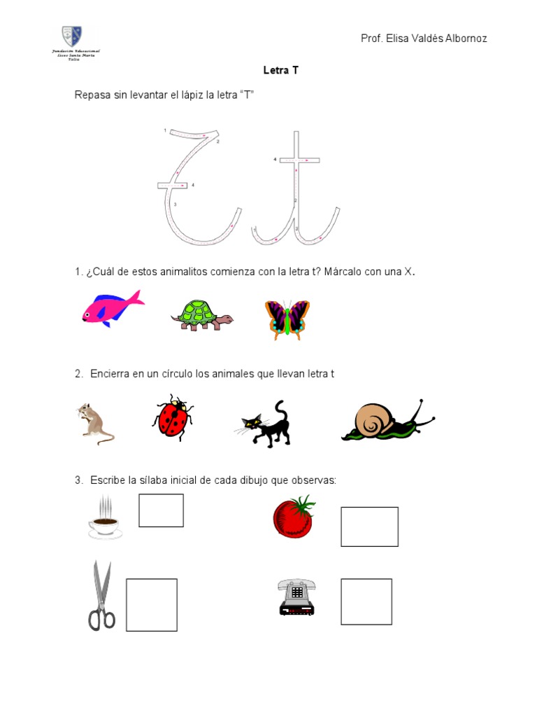 Guia Letra T