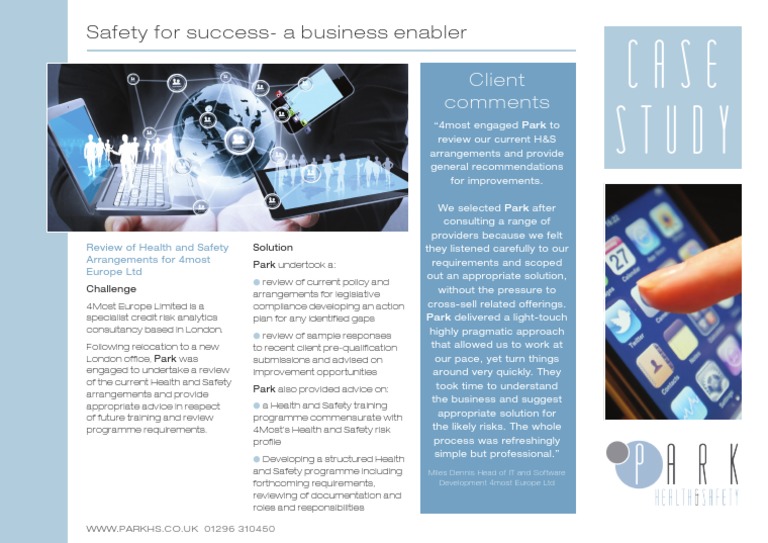 4most Europe Case Study PDF | PDF | Occupational Safety And Health | Safety