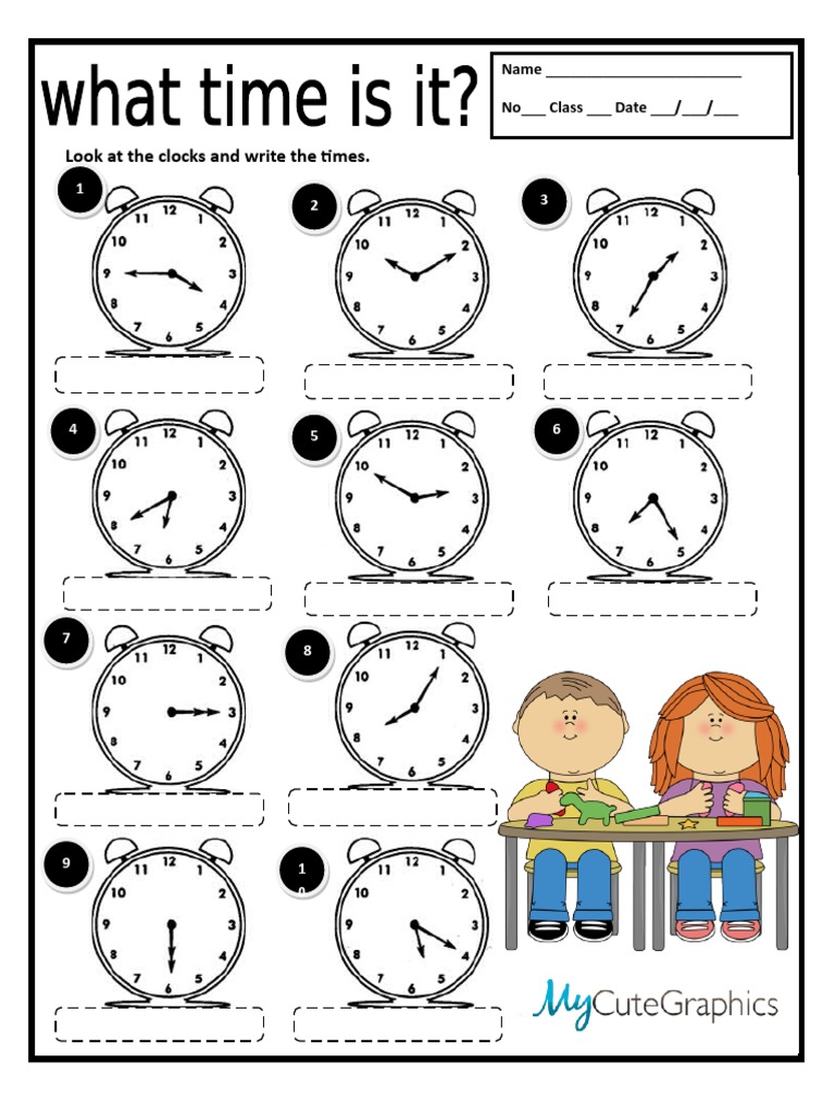 What Time Is It Key | PDF