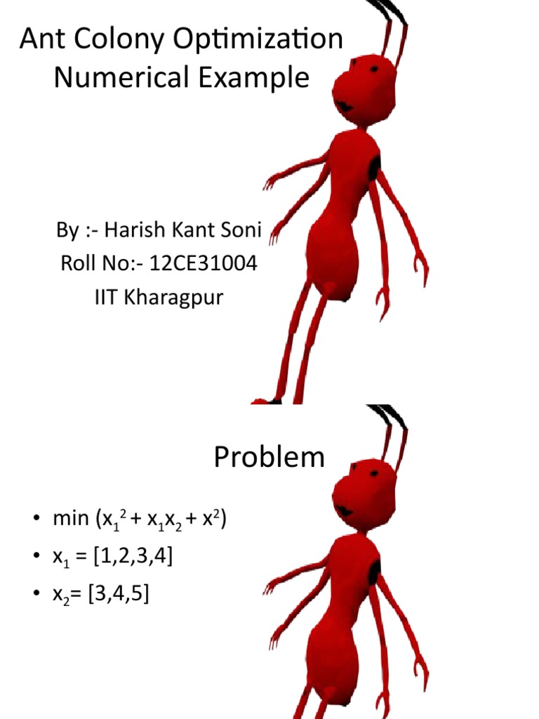 Ant Colony Numerical Example | PDF | Operations Research ...