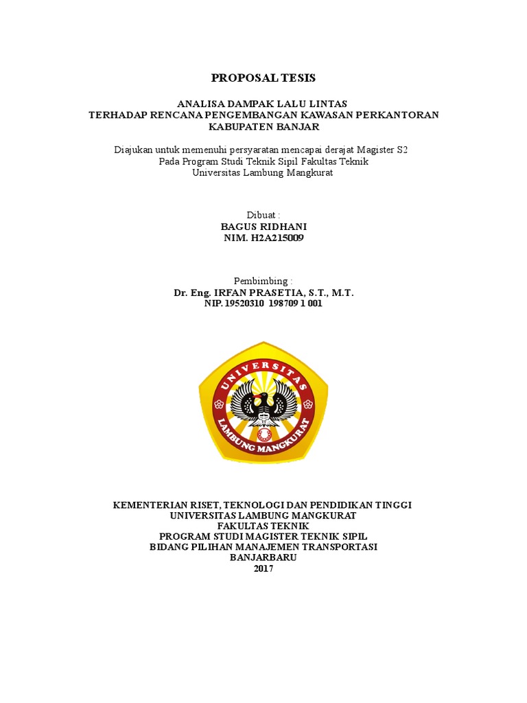 Cover Proposal Tesis | PDF