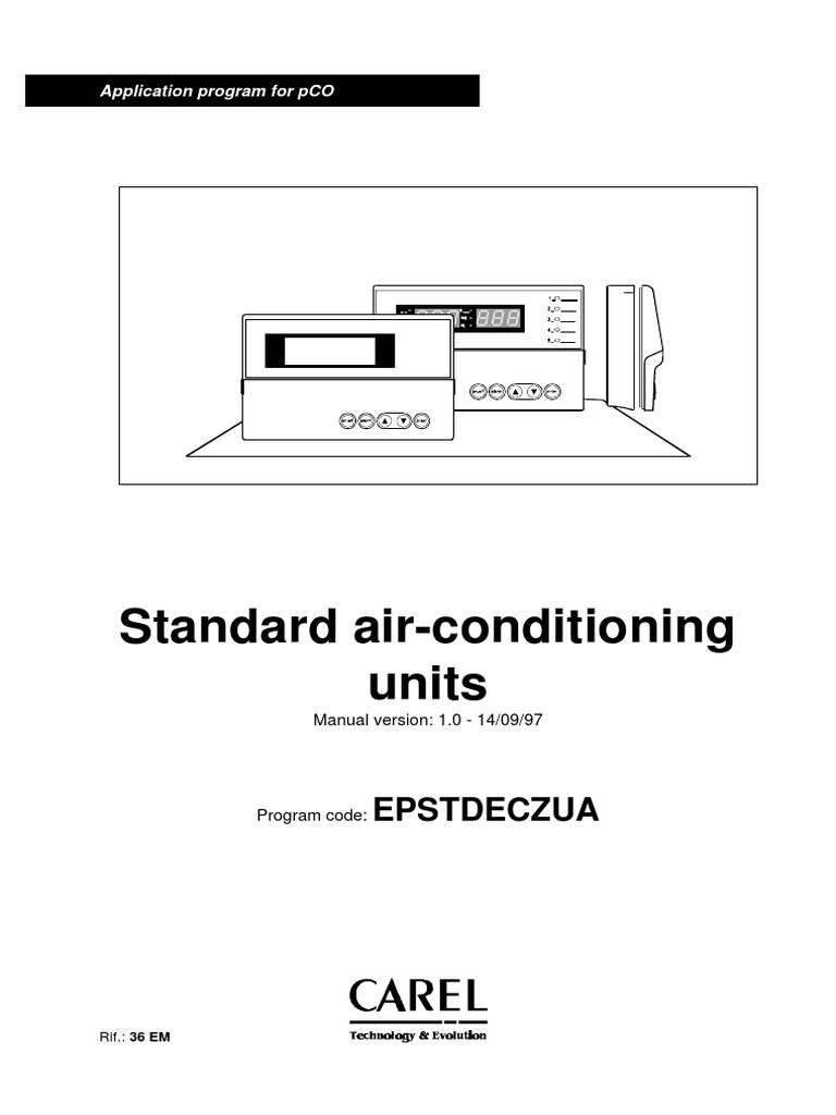 Application Program For PCO5 | PDF | Air Conditioning | Temperature
