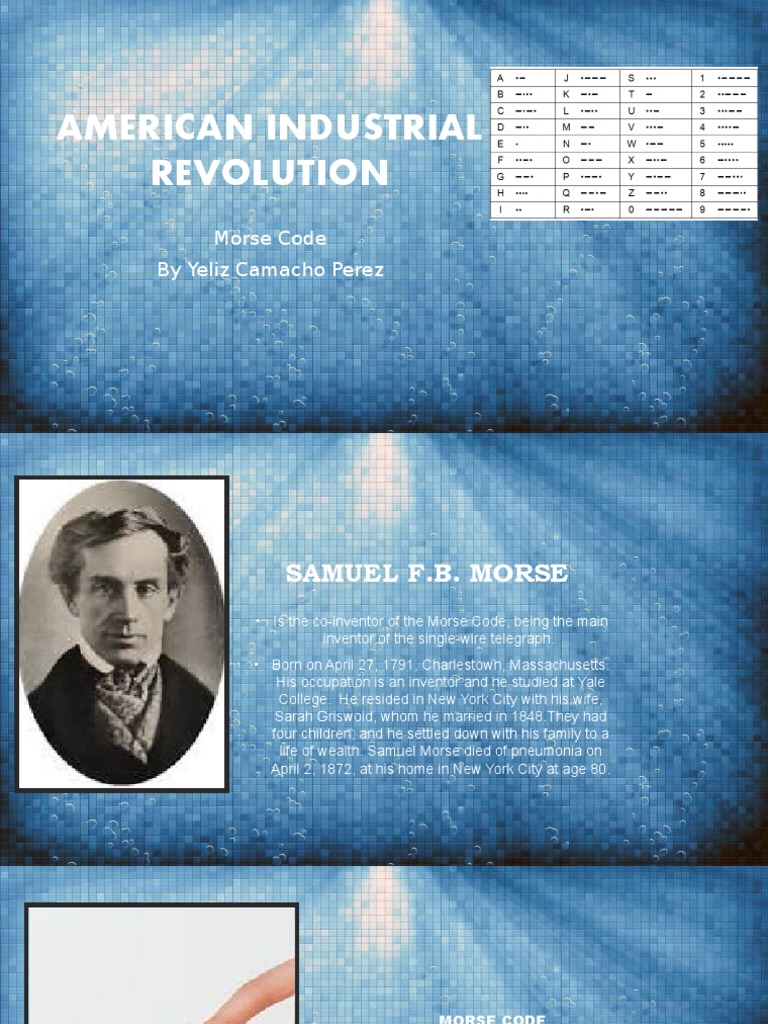 American Industrial Revolution: Morse Code by Yeliz Camacho Perez | PDF ...