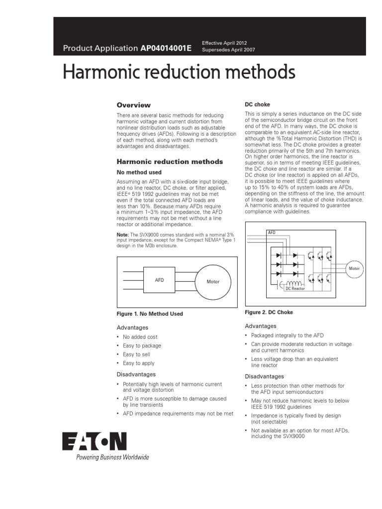 Harmonic Reduction Methods | PDF | Transformer | Electronic Filter