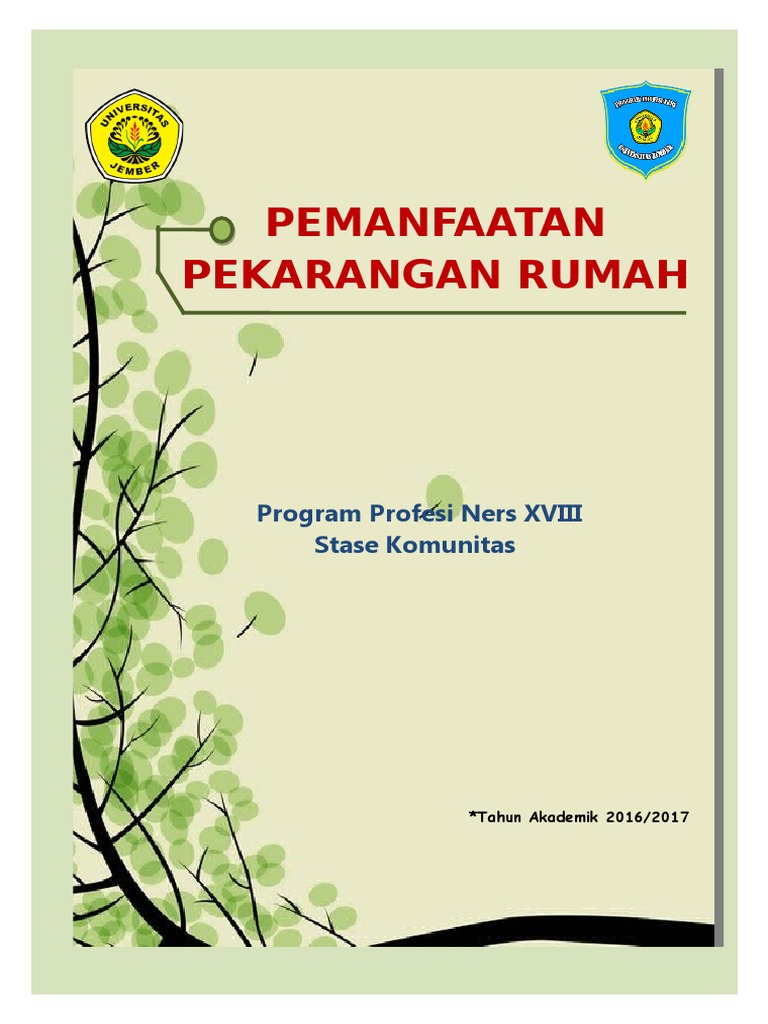 Booklet Pekarangan Rumah | PDF | Griya & Taman | Sains & Matematika