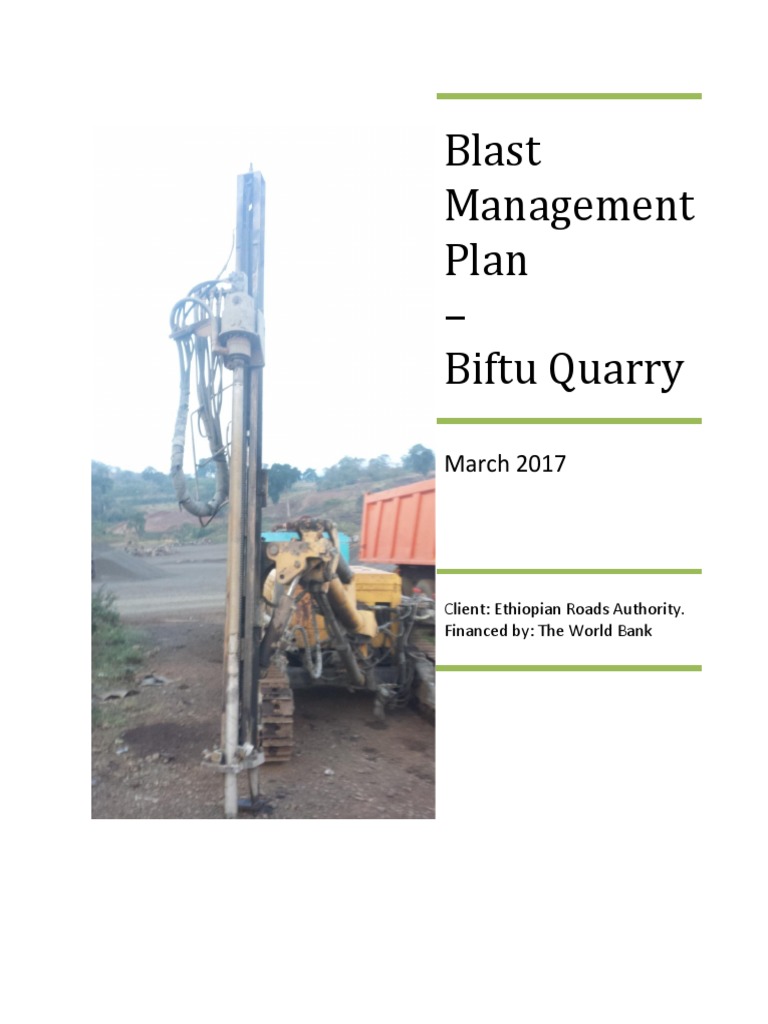 1.revised Blast Management Plan Final | PDF | Explosive Material | Dust