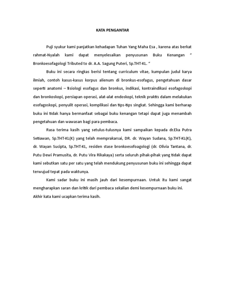 Bronkoesofagologi Dr. SGP | PDF