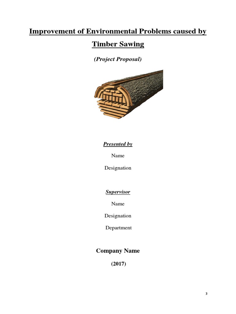 Proposal Improvement of Environmental Problem Caused by Timber Sawing ...