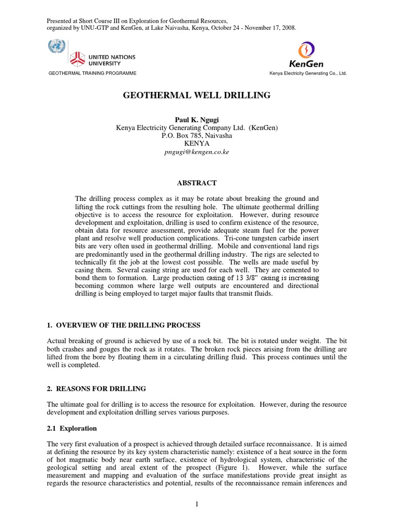 Well Drilling PDF | PDF | Casing (Borehole) | Drilling Rig