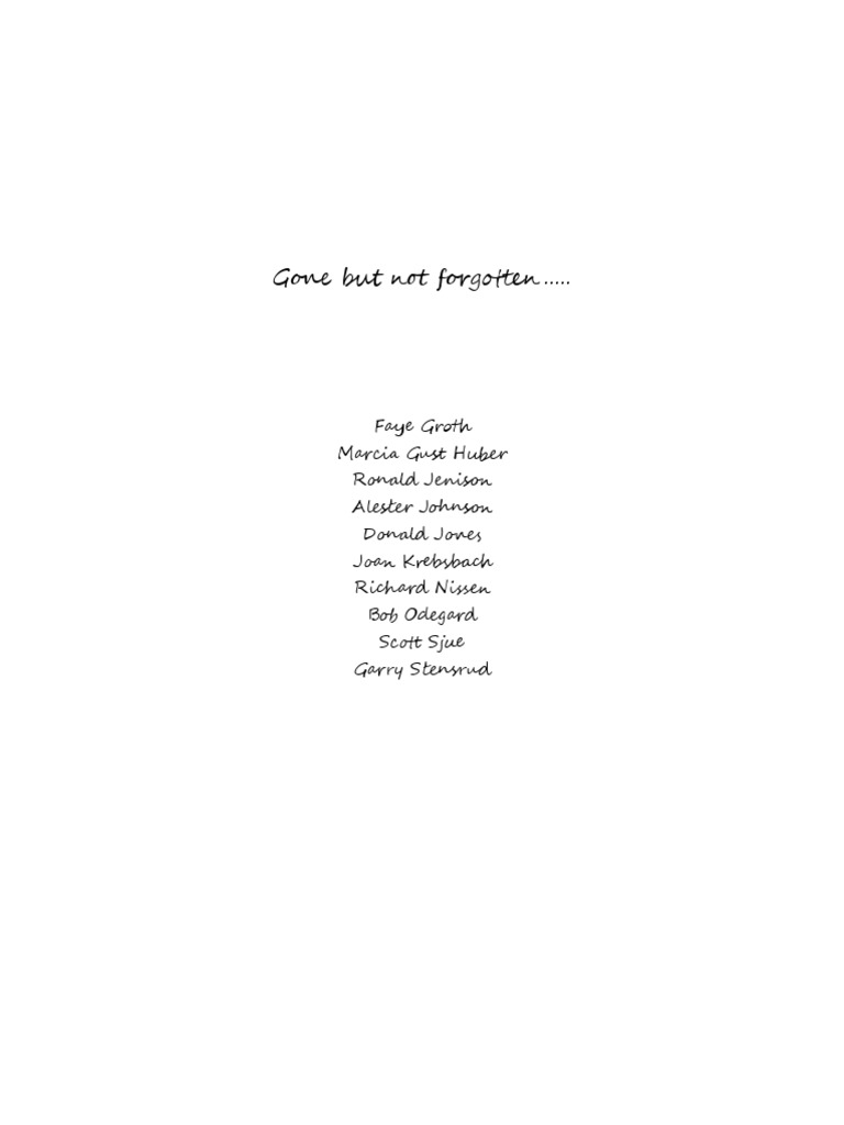 Remembering Faye Groth and Friends | PDF