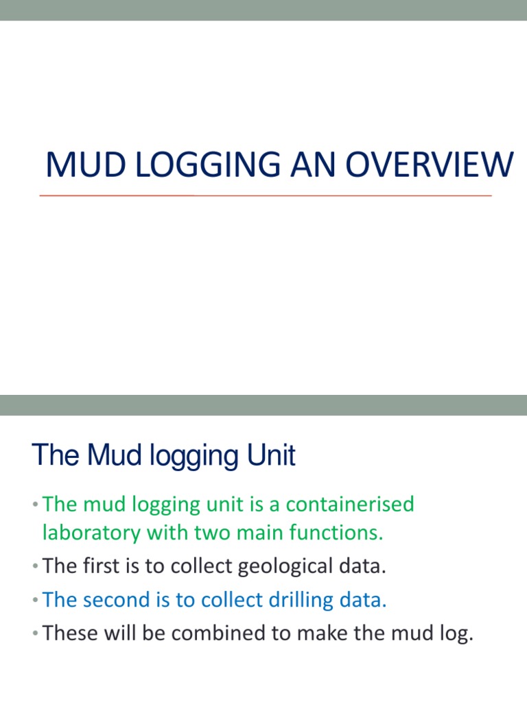 Mudlogging Seminar Pdf Drilling Rig Geotechnical Engineering