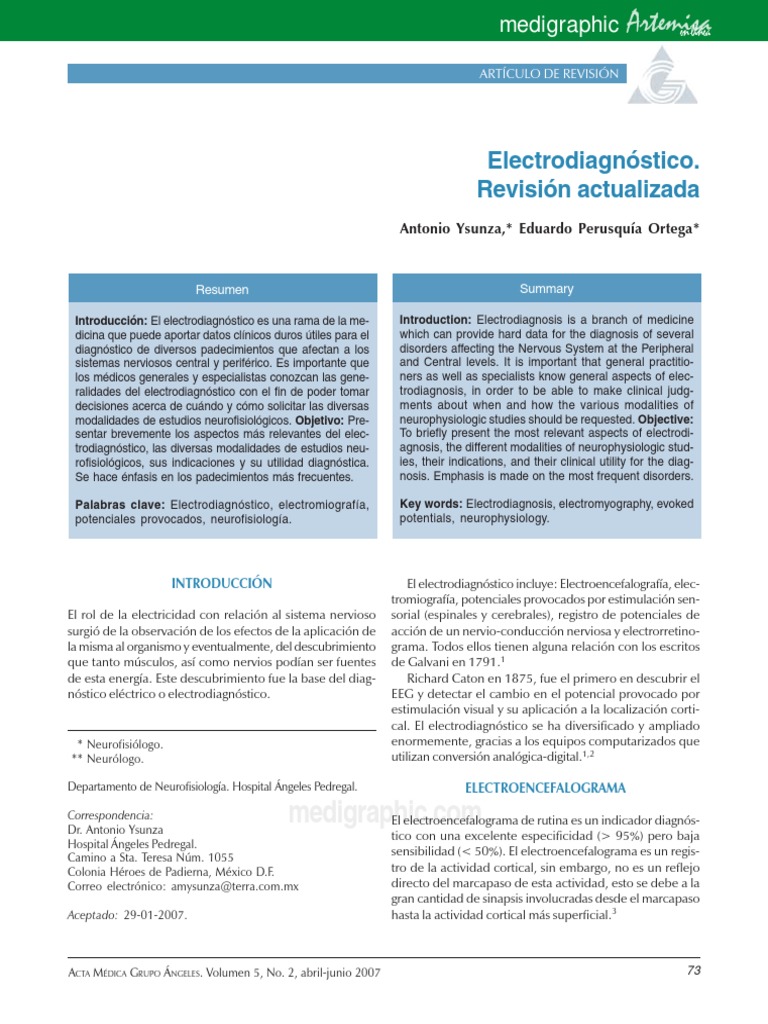 ELECTRODIAGNOSTICO.pdf | Electromiografía | Músculo