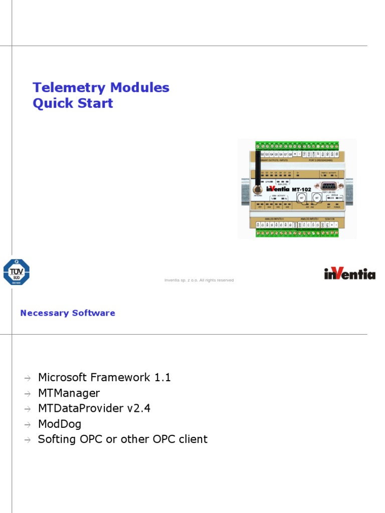 MT-202 - MT-102 Quick Start en | PDF | Communications Protocols ...
