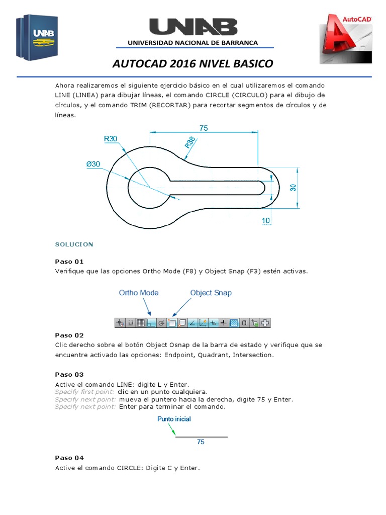 Practica Autocad Basico | PDF | Point and Click | Informática