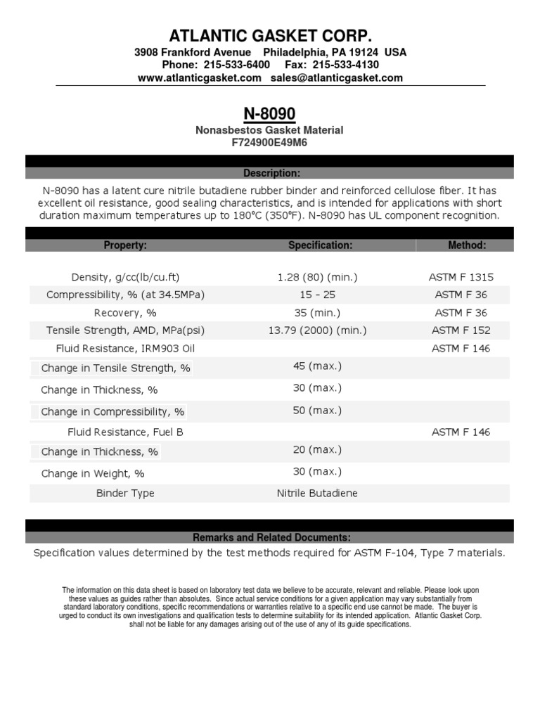 High Performance N8090 | PDF | Ultimate Tensile Strength | Strength Of ...