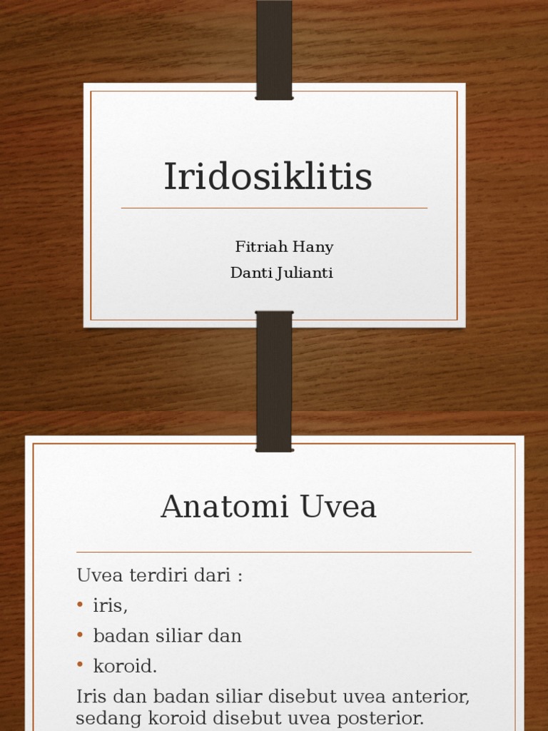 IRIDOSIKLITIS | PDF
