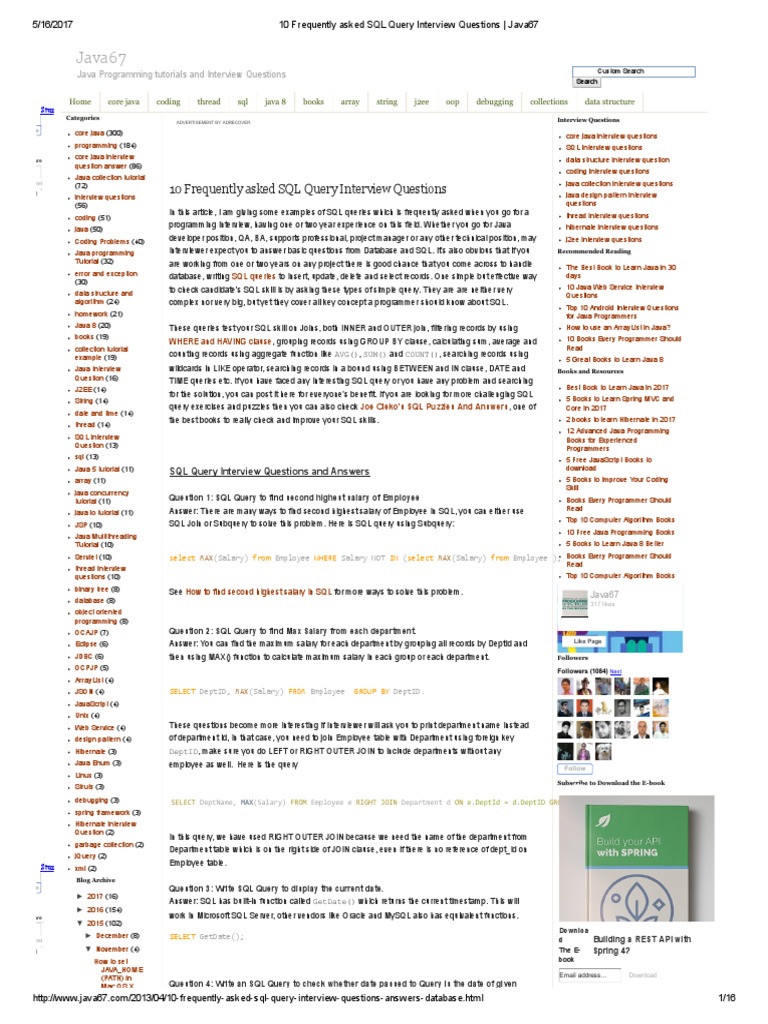 Sql Interview Questions You Should Consider Asking Candidates My Simple Blog