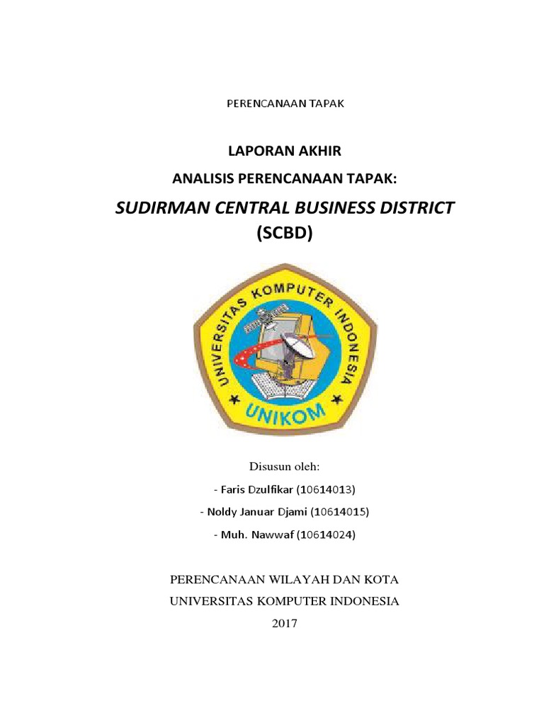 Laporan Akhir Analisis Tapak SCBD | PDF