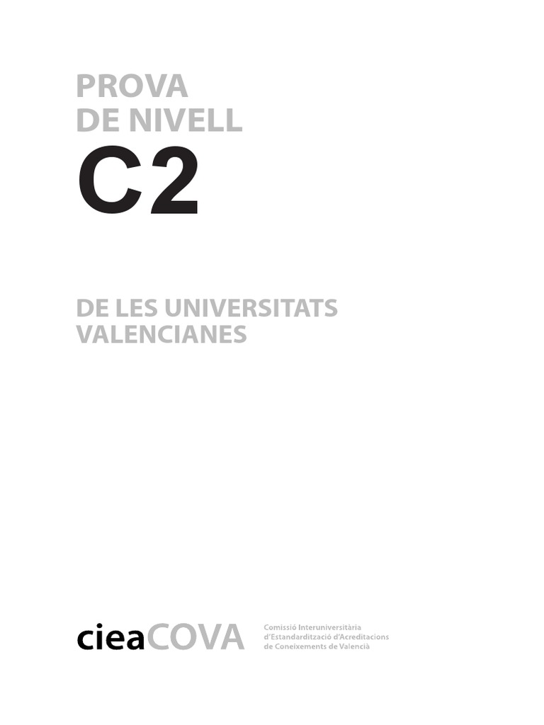 Model de Prova de Nivell C2 1 | PDF