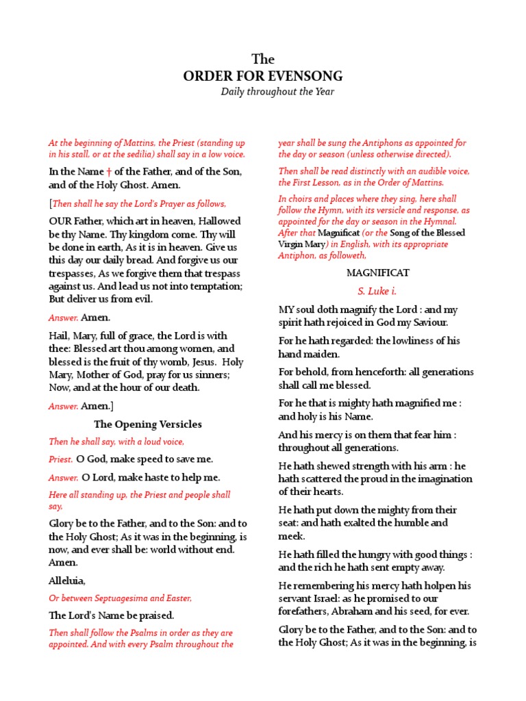 Mass Booklet American Missal | PDF | Lord's Prayer | Mary, Mother Of Jesus