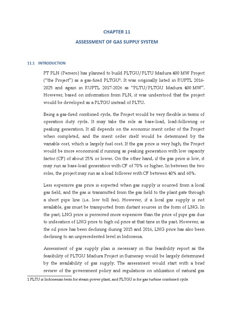 Assessment of Gas Supply System | PDF | Liquefied Natural Gas | Natural Gas