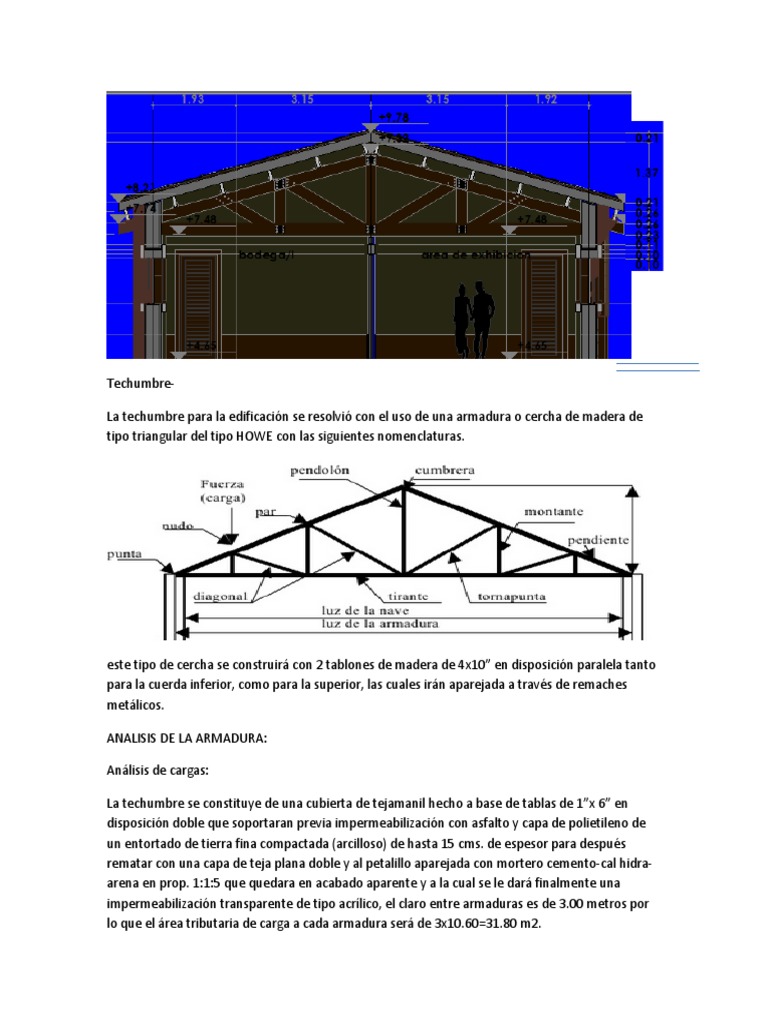 Calculo Estructural Techumbre Estacion | PDF | Fundación (Ingeniería) | Braguero