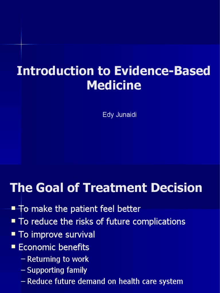 Introduction To Evidence-Based Medicine | PDF | Medicine | Health Care