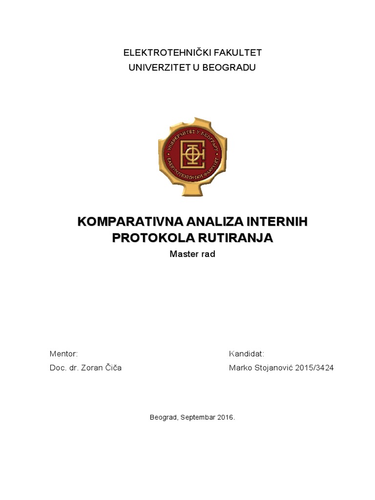 Analiza Internih Protokola Rutiranja | PDF