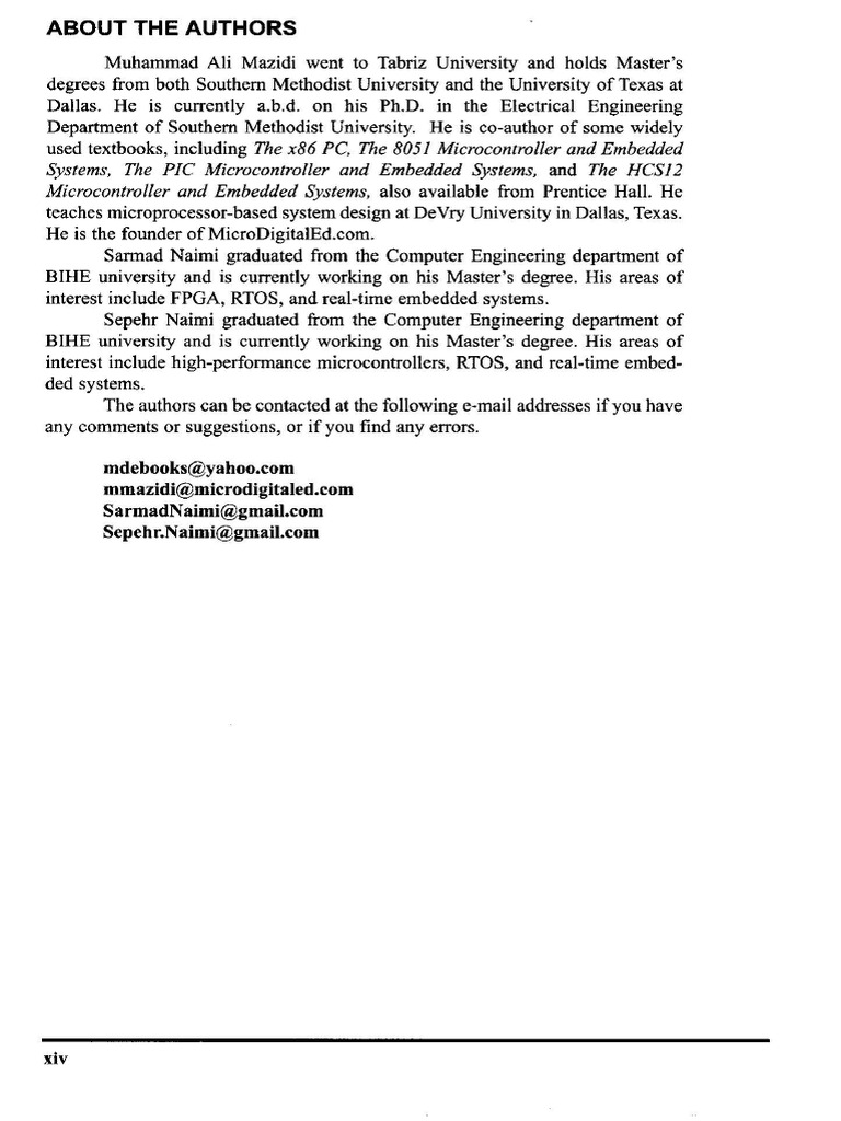 Muhammad Ali Mazidi - AVR Microcontroller and Embedded Systems Using ...