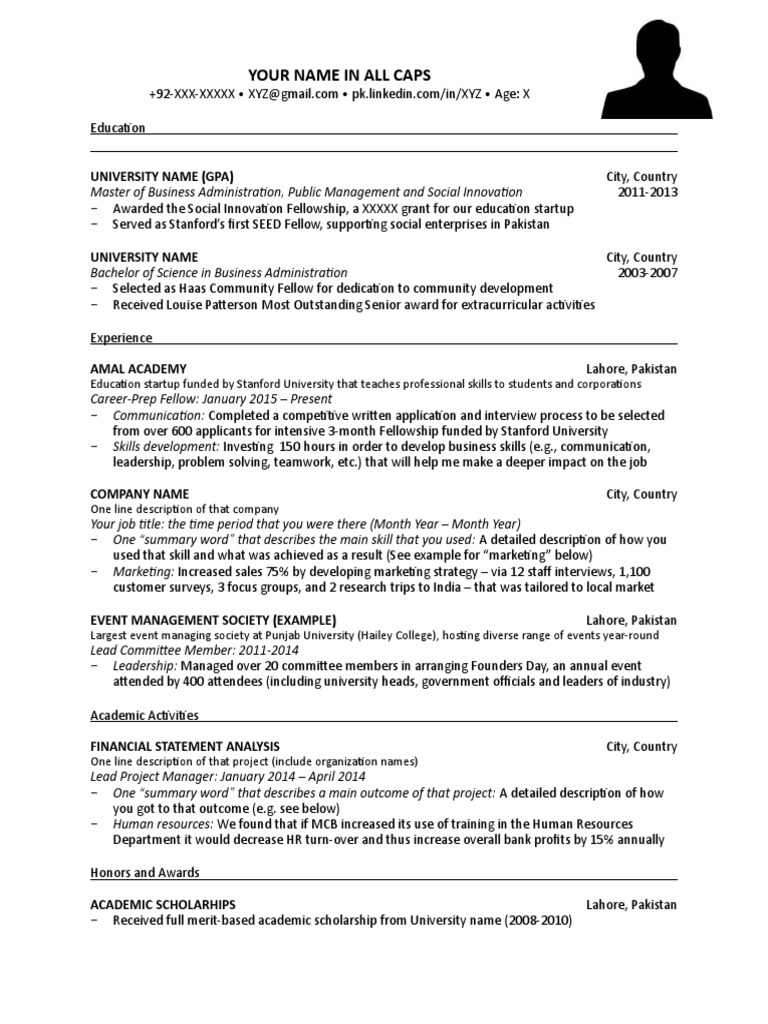 CV for Amal Academy Fellowship | PDF | Fellow | Master Of Business ...