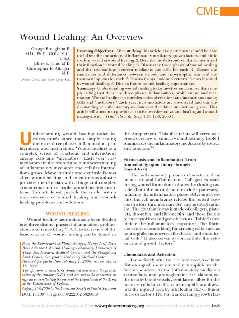 Wound Healing An Overview.pdf | Wound Healing | Healing