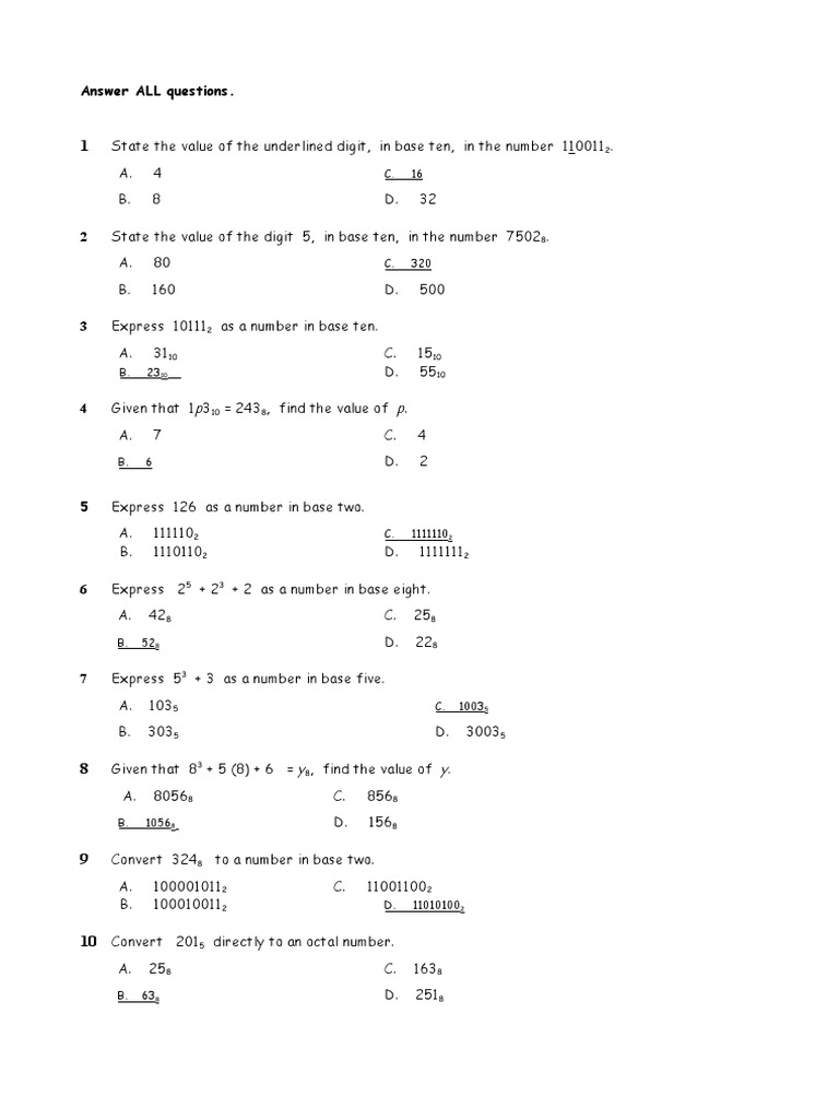 Mathematics Paper1 Form 5 Mid Year Exam Answer | PDF | Applied ...