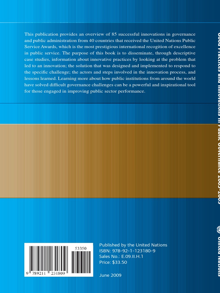 Good Practices and Innovations in Public Governance | PDF | Governance ...