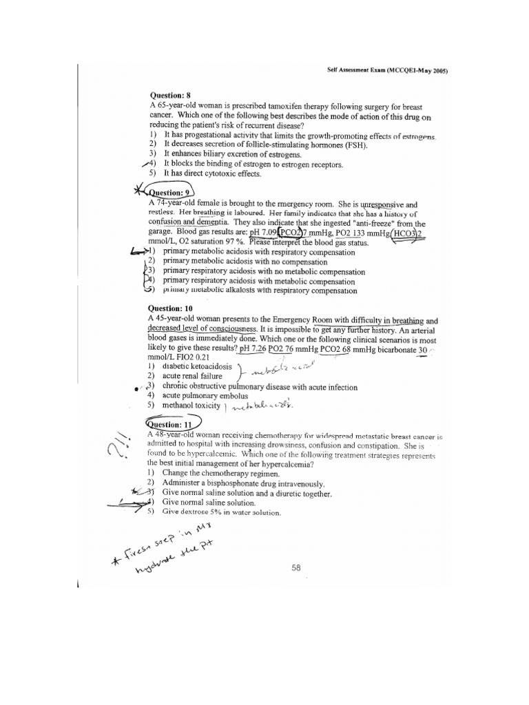 Mccq1 Assessment Exam Page 58-98 | PDF