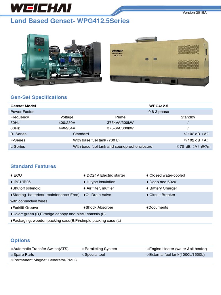 WPG412.5 WP12 | PDF | Turbocharger | Internal Combustion Engine