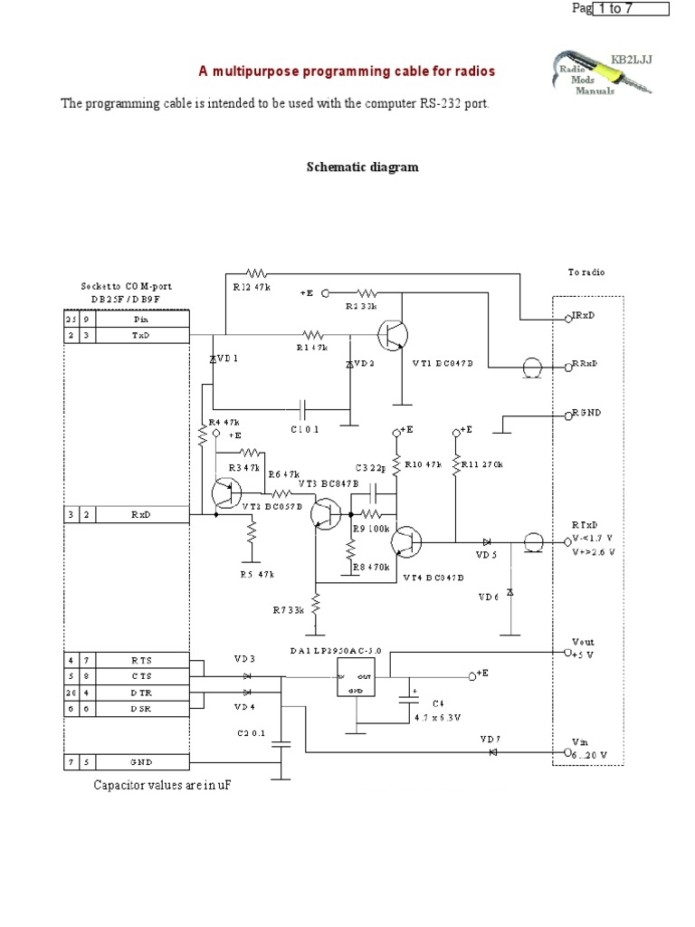 Multipurpose Programming Cable | PDF | Electrical Connector ...
