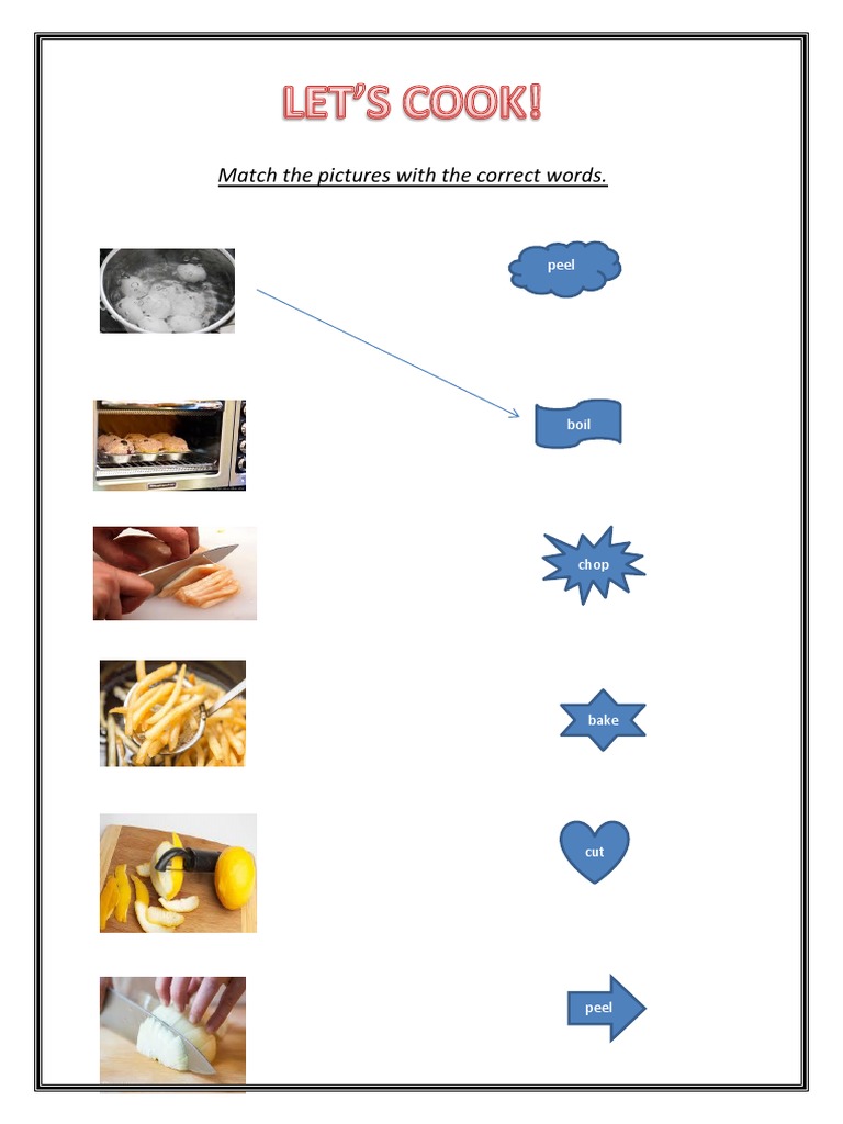 Match The Pictures With The Correct Words | PDF