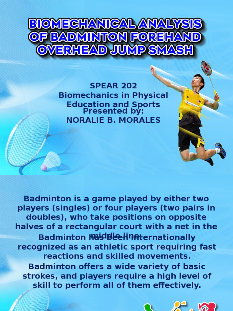 Jump Smash Technique in Badminton | PDF | Sports | Mechanics