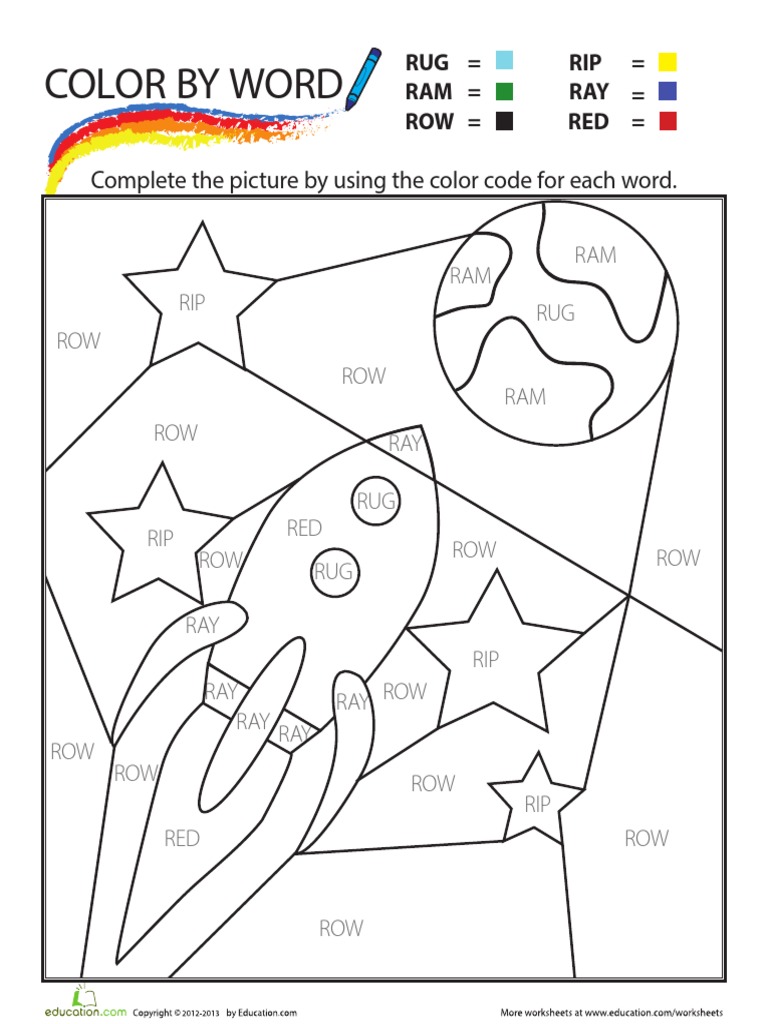 Color by Sight Words | PDF