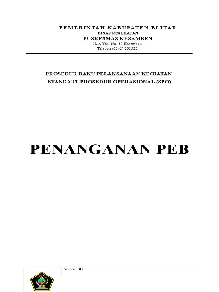 Sop Penanganan PEB | PDF