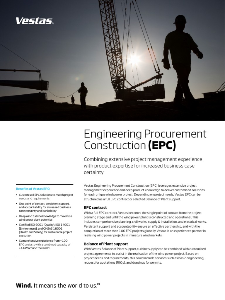 Engineering Procurement Construction EPC | PDF | Wind Power | Engineering