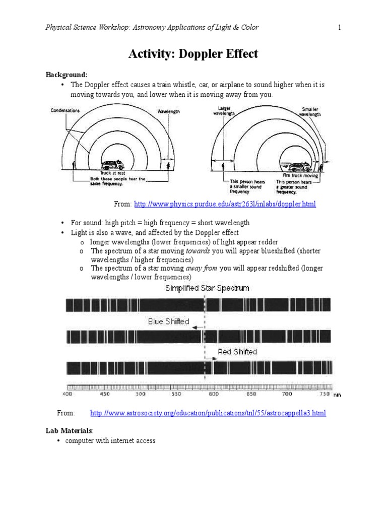 Doppler | PDF | Doppler Effect | Stars